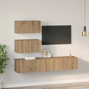 Sestava TV skříněk 4 ks Dub artisan Kompozitní dřevo 3393395