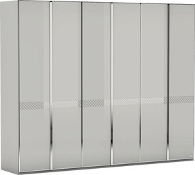 XXXLutz ŠATNÍ SKŘÍŇ S OTOČNÝMI DVEŘMI, světle šedá, 298/240/63 cm Joop! - Šatní skříně - 000531028203