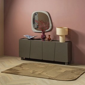 Hnědý koberec s příměsí vlny 170x240 cm Livo – WOOOD