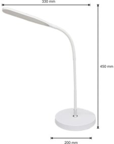 LED Stmívatelná lampa 3v1 LED/10W/230V 3000/4000/6000K CRI 90 bílá