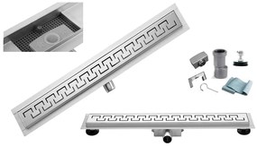 EURO Sprchový podlahový žlab 60 cm - GREEK M6003