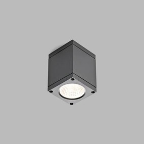 LED2 5130334 Kubo, antracitové stropní válečkové svítidlo, 6W LED 3000K, 8x8x10,5cm IP54