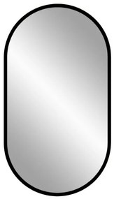 LED zrcadlo APOLLO | černá 50 x 90 cm