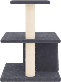 Škrabadlo pro kočky se sisalovými sloupky tmavě šedé 48 cm 171788