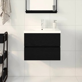 Skříňka pod umyvadlo Černý dub 60 x 39 x 62 cm Kompozitní dřevo 3333148