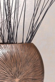 Luxusní váza ATENA, sklolaminát, výška 50 cm, bronz/měď