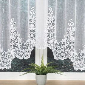 Dekorační oblouková krátká záclona na žabky BERENIKA 170 bílá 330x170 cm MyBestHome