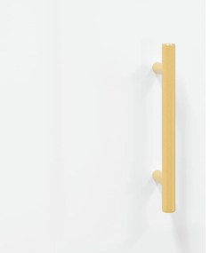 Skříň highboard lesklá bílá 69,5 x 34 x 180 cm kompozitní dřevo,  3195837