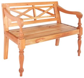 Lavice Batavia 98 cm masivní mahagon světle hnědá 246967