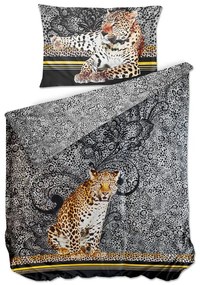 Bierbaum povlečení bavlněný satén 5179D Leopard 140x200/70x90 cm