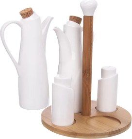 Porcelánová dochucovací souprava BAMBU 4+1