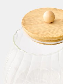 Sinsay - Rýhovaná nádoba na potraviny s víkem - clear