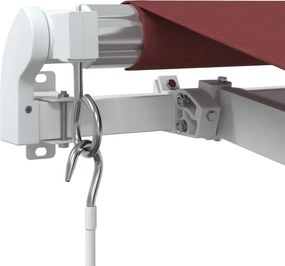 Ručně zatahovací markýza burgundská 350 x 250 cm 3215226