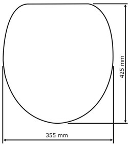 Světlé WC sedátko a snadným zavíráním Wenko Oak, 42,5 x 35,5 cm