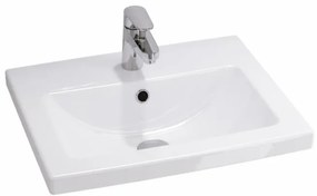 Cersanit - SET skříňka + umyvadlo, bílý lesk, LARA COMO 50, S801-146-DSM