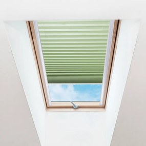 Roleta Plisé na střešní okna, Průsvitná, Olivová, P 018 , 30 x 50 cm