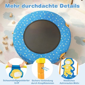 Costway Φ71 cm dětská trampolína s rukojetí a krytem okraje mini
