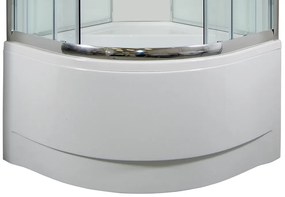 ARTTEC CALYPSO 90 x 90 cm - Masážní sprchový box model 4 chinchilla sklo PAN04430