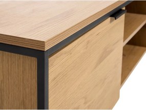 TV stolek v dekoru dubu v přírodní barvě 155x55x45 cm Cesura – Unique Furniture