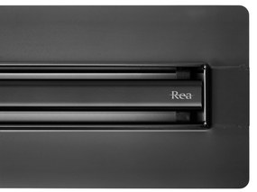 Rea Neox Slim Pro, sprchový odtokový žlab 60cm, černá matná, REA-G2700