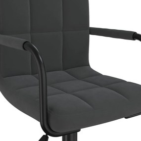 Otočná kancelářská židle černá samet 334707