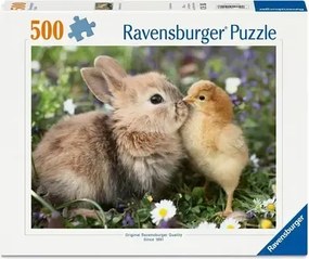 Ravensburger 120019008 Králíček a kuřátko 500 dílků / věk od: 12 let /
