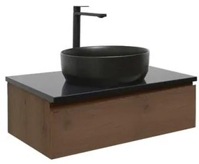 Koupelnová skříňka s umyvadlem SAT B-Way 59x30x45 cm ořech mat BWAY60NUTZUB
