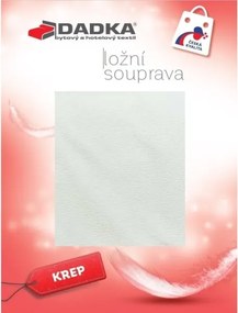 DADKA Povlečení krep Žlutý UNI 240x200, 2x70x90 cm