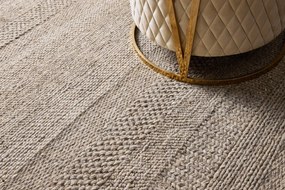 Ručne viazaný kusový koberec Mojave DESP P54 Sand, 80x150, béžová, chodba / predsieň, Diamond Carpets India