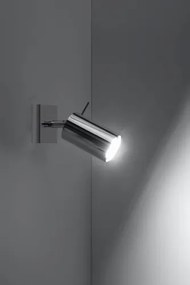 Nástěnné bodové svítidlo SOLLUX Ring GU10 1x40W bez zdroje SL.0727 chrom