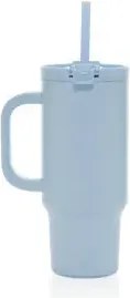 XD Design Uzavíratelný termohrnek s brčkem 480 ml světle modrá / Termo