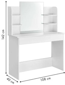 ModernHome Toaletní stolek se zrcadlem 40x108, PWSHT-20