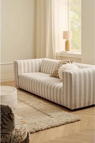 Béžová/krémová žinylková pohovka 220 cm Lisa – Ellos Home
