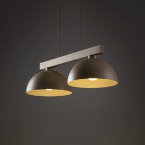 TK Lighting Béžový závěsný lustr Oslo pro žárovku 2x E27 TK11011