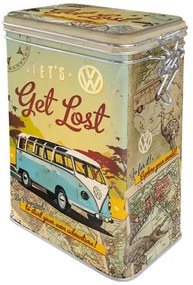 Postershop Plechová dóza s klipem - VW Bulli (Let's Get Lost) 1,3l