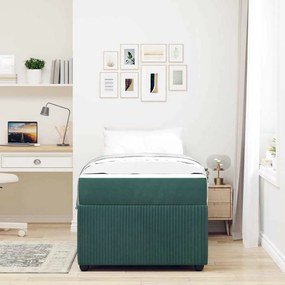 Rám postele Tmavě zelená 90 x 190 cm textil 3398337