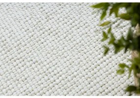 Kulatý koberec CASABLANCA PLUS krémový Jednobarevný, smyčkový velikost kruh 200 cm | krásné koberce cz