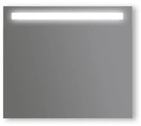 Zrcadlo do koupelny s LED pruhem - 80 x 70 cm - Luna