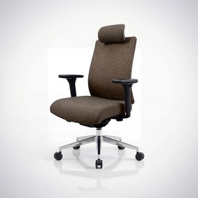 Ergonomická otočná kancelářská židle, hnědá: VECTOR