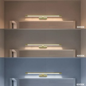 Nástěnné LED svítidlo Klimt, 1x LED 12w, 3000-6000k, (60 cm), g