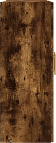 vidaXL Nástěnné skříňky 2 ks kompozitní dřevo [3198004] Barva: Černá