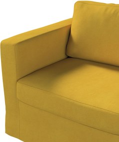 Potah na pohovku IKEA  Karlstad 2-místná , nerozkládací, dlouhý barva žlutá látka pletený vzor