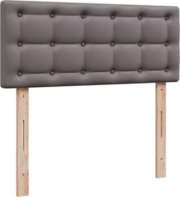 Box spring postel s matrací šedá 120x190 cm umělá kůže 3288414