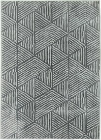 HOMCOM Koberec do obývacího pokoje v moderním stylu, omyvatelný koberec 150 x 80 cm tmavě šedý