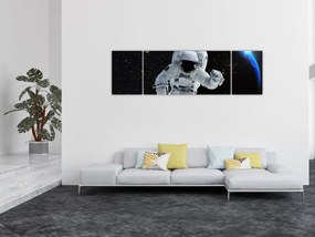 Obraz - Astronaut ve vesmíru (170x50 cm)