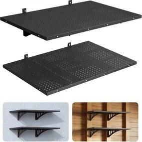 Dvoupatrový vysoce odolný nástěnný regál do garáže, 610 × 914 mm VEVOR