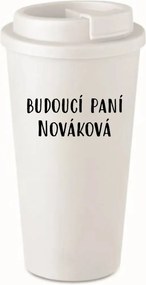 Personalizovaný cestovní termohrnek - budoucí paní