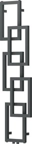 Mexen Grid, dekorativní koupelnový radiátor 1360 x 390 mm, 349 W, grafitová, W215-1360-390-00-66