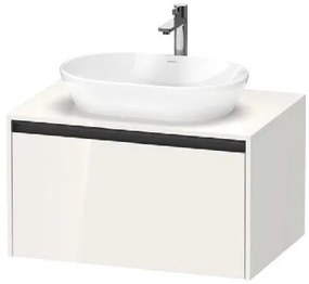 Duravit Ketho.2 - Umyvadlová skříňka s výřezem 459x800x550 mm, 1 zásuvka, lesklá bílá K24885022220000