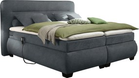 XXXLutz POSTEL BOXSPRING, 160/200 cm, antracitová MID.YOU - Manželské postele - 002220031704